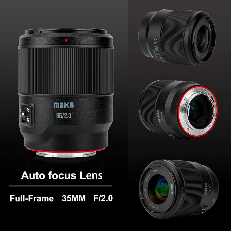 Meike AF 35mm F2.0 STM Full Frame Wide Angle Auto Focus Lens for L ...