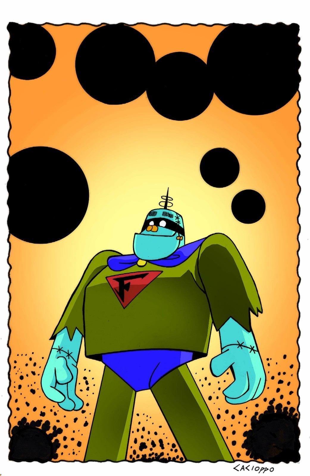 ANTHONY CACIOPPO~FRANKENSTEIN JR. SIGNED PRINT~WOW! | eBay