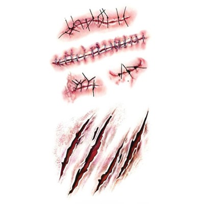 Narbe Halloween-Narben-Make-up Grusel Halloween-Make-up-Requisiten | eBay