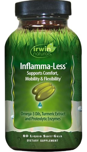 2x Irwin Naturals Inflamma-Less Inflammatory Mobility Joint Support 80 ...
