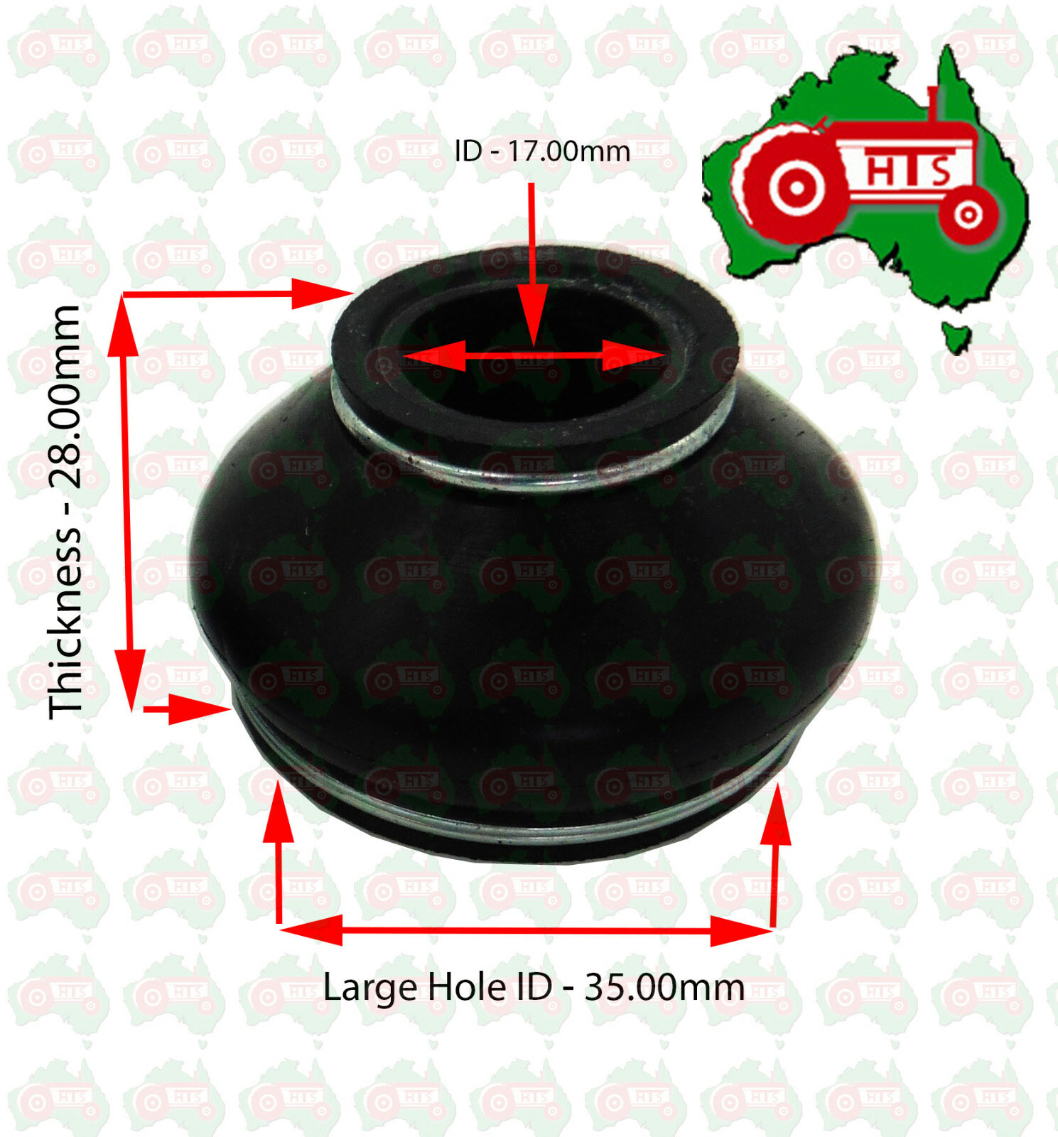 Tractor 4 x Tie Rod End Boot Fits for Massey Ferguson Ford Fiat David ...