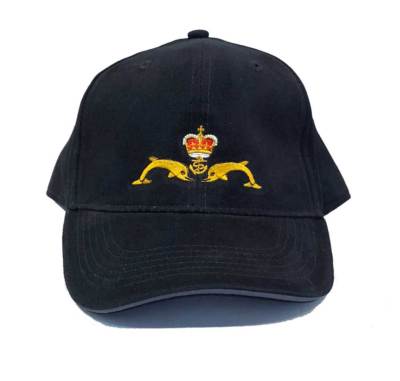 HM Submarines Dolphins Embroidered Baseball cap with submariners badge ...