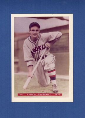 #213 FRENCHY BORDAGARAY, 1935 Dodgers ~1974 BRA-MAC George Brace ...