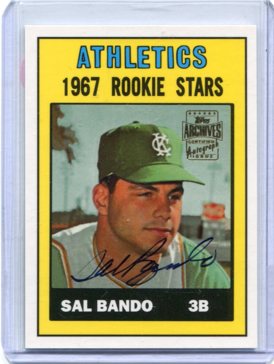 2001 Archives - SAL BANDO - Autograph - KANSAS CITY ATHLETICS KC A's | eBay