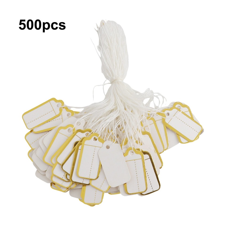 Label Price Tag Blank Label Custom Printed Display Gold/silver Edge ...