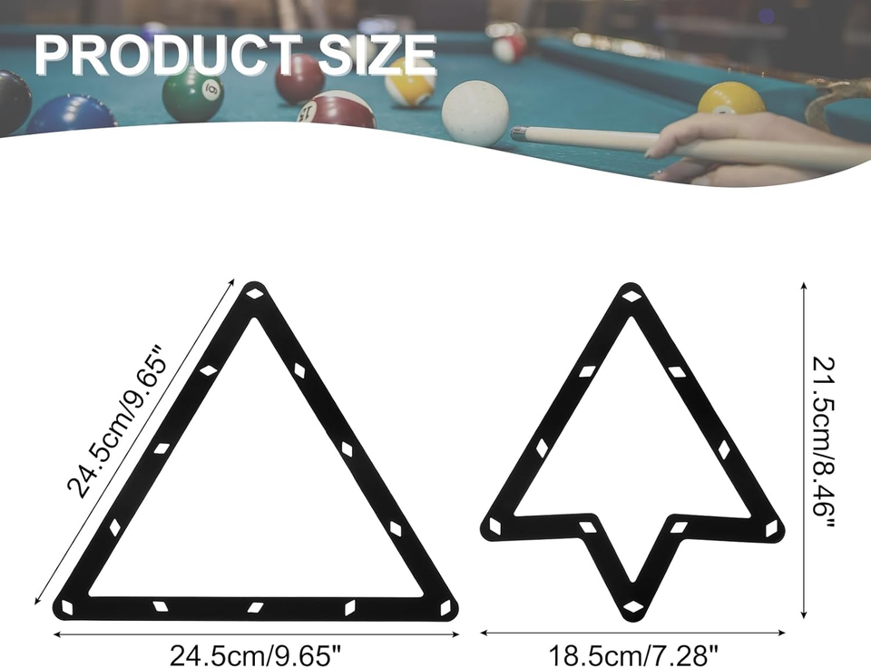 2 Pcs Magic Rack, 8, 9, and 10 Ball Combo Pack Magic Ball Rack Sheet ...