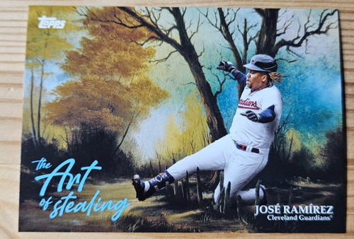 2025 TOPPS X BOB ROSS THE JOY OF BASEBALL Jose Ramirez The Art of ...