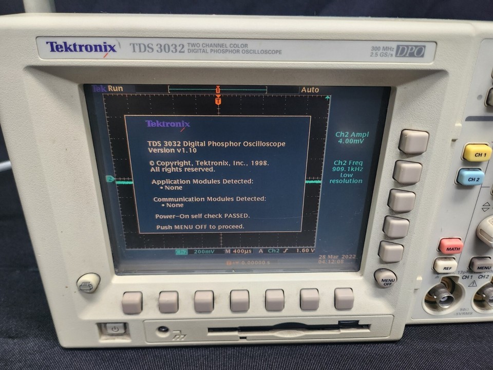 Tektronix TDS3032: Two Channel Digital Oscilloscope, 300MHz 2CH (1108 ...
