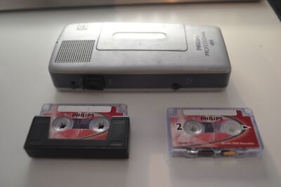 Philips LFH 488 Vintage Pocket Mini Cassette Voice Recorder Dictaphone ...