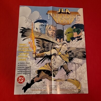 17" x 22" JLA Justice League ZAURIEL batman DC COMICS Promo Ad Poster ...