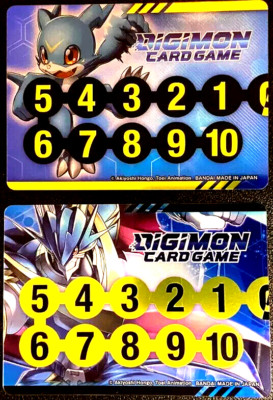 Veemon and UlforceVeedramon Memory Gauge Foil Set Digimon Card Game ST8 ...