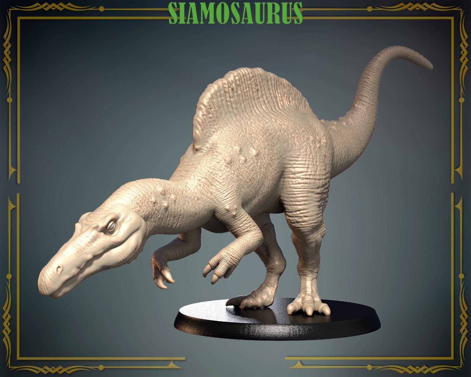 Siamosaurus | 3DIPStudios | Dinosaur Vol. 3 | Miniature | 32mm | eBay