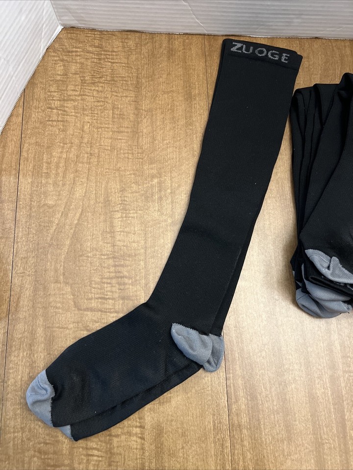 Zuoge Compression Socks XL/XXL 4 Pair Black | eBay