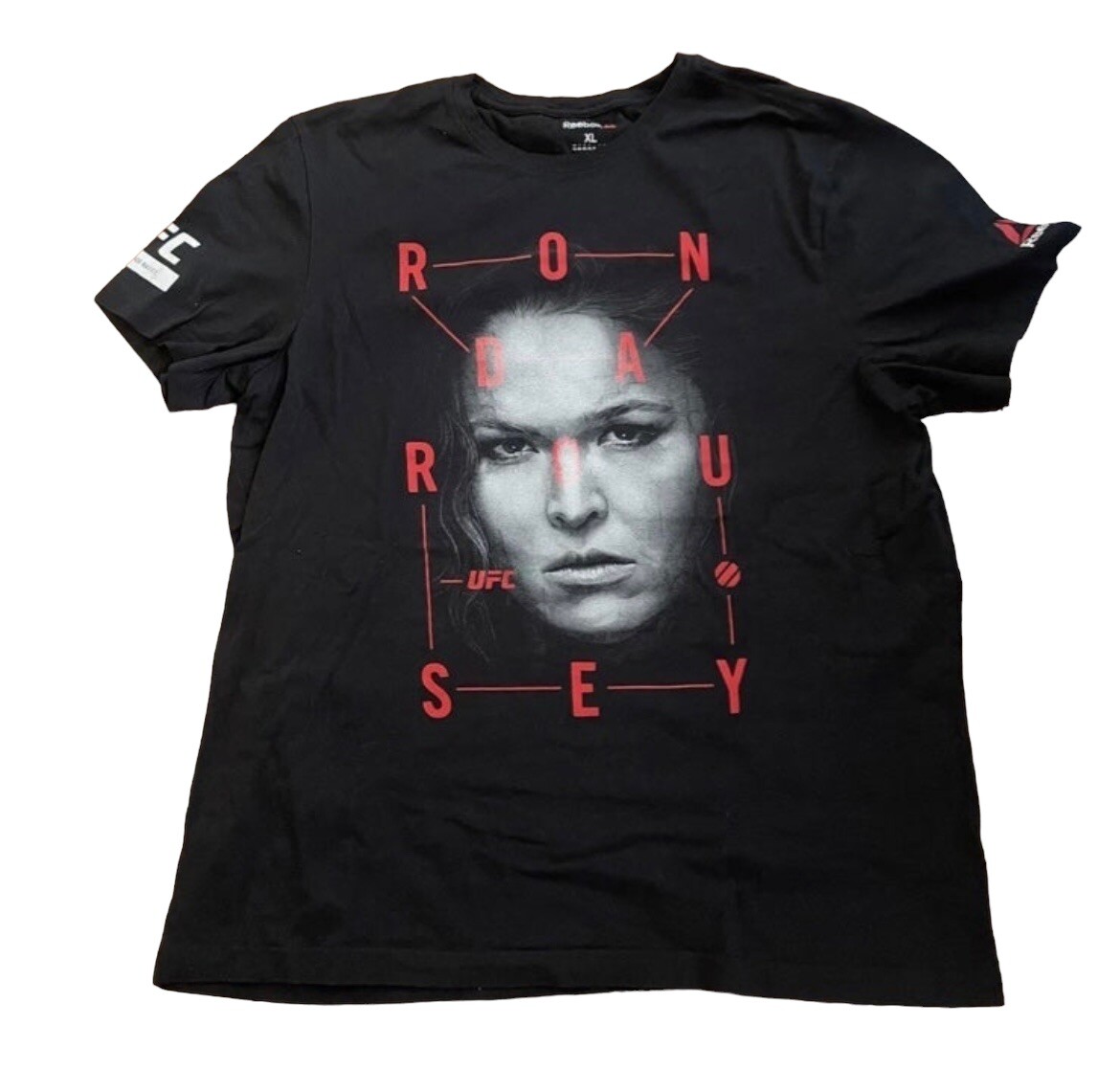 UFC Reebok Rowdy Ronda Rousey Promo T Shirt - Gem