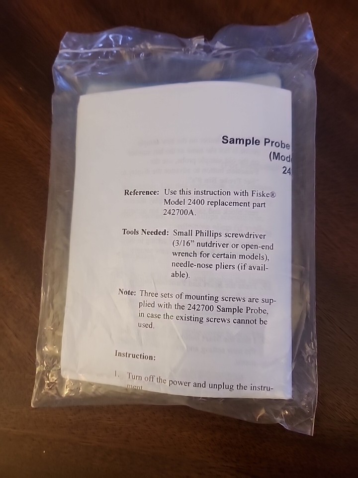 ADVANCED INSTUMENTS Sample Probe Replace Kit for Osmometer 2020/2400 ...