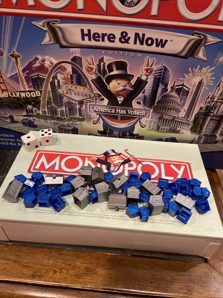 2006 Monopoly Here and Now Edition Replacement Parts / Houses & Hotels Dice New | eBay