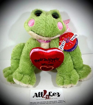 *RARE* FROGGLE WOGGLE "VALENTINES HEART" PLUSH STUFFED FIRST MAIN ~ NEW ...