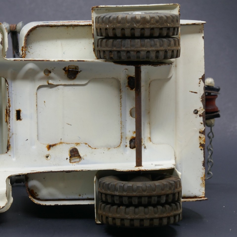 VINTAGE TONKA TOY AA WRECKER TRUCK 1958-61 Pressed round fender Dual ...