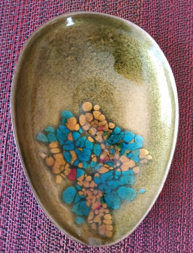 Kareka Studio Hyannis Mid Century Modern Enamel On Copper Yellow Bowl ...