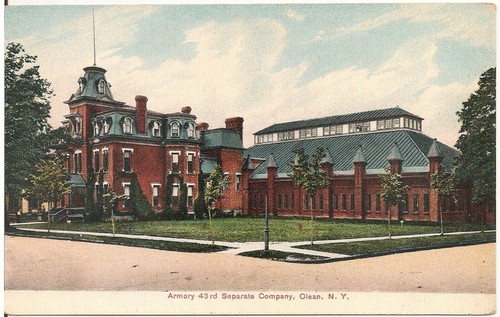 Armory 43rd Separate Company in Olean NY Postcard | eBay