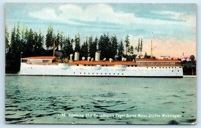 POSTCARD Receiving Ship Philadelphia Puget Sound Naval Station ...
