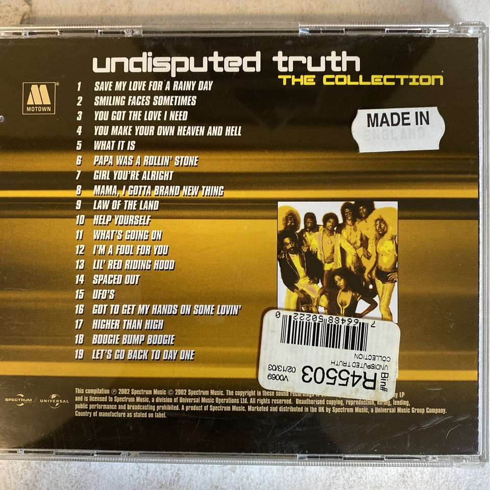 RARE ! Undisputed Truth – The Collection UK IMPORT CD - NEAR MINT ...