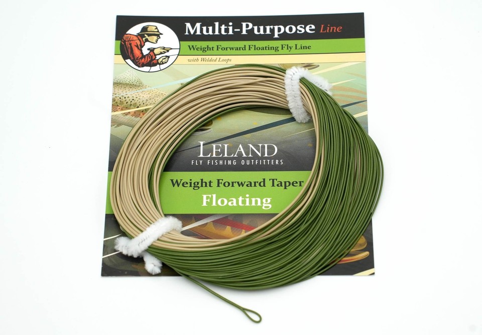 Leland Multi Purpose WF Floating Fly Line (Pliny) Fly Line Pale Olive/Olive 90' | eBay