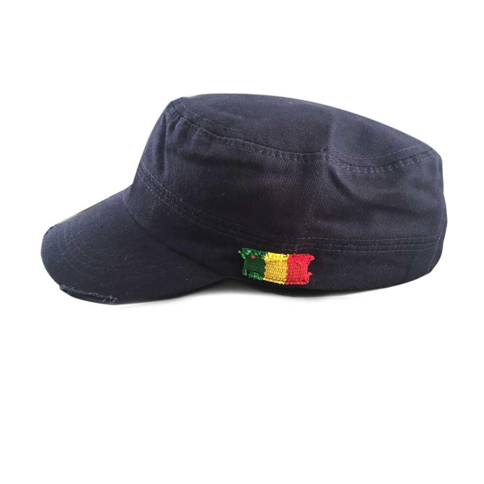 Rastacap Dubwise Army Rasta Cap Cadet Military Style Hat Army Cap ...