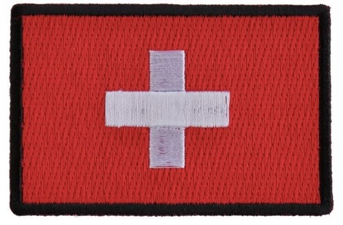 SWITZERLAND FLAG SWISS CROSS EMBROIDERED IRON ON PATCH | eBay