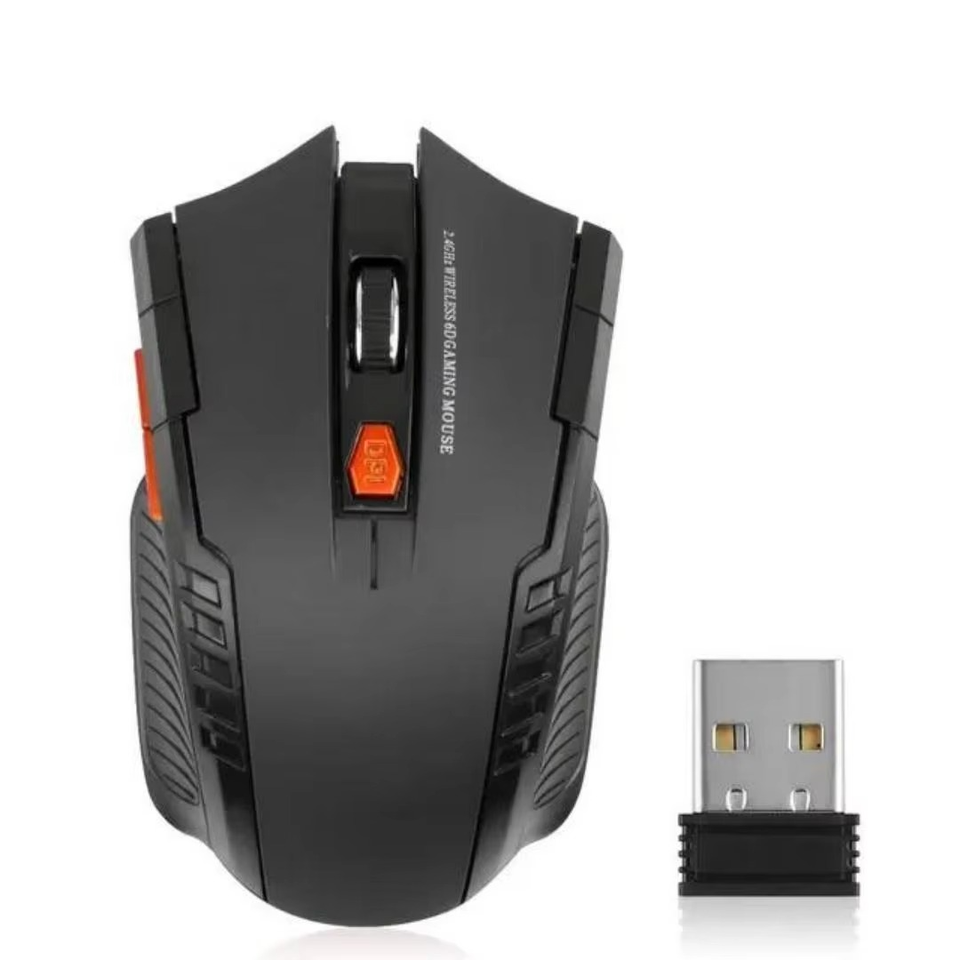 2.4G Wireless Mouse 1600DPI Optical Mouse Gamer for Computer 6 Buttons ...