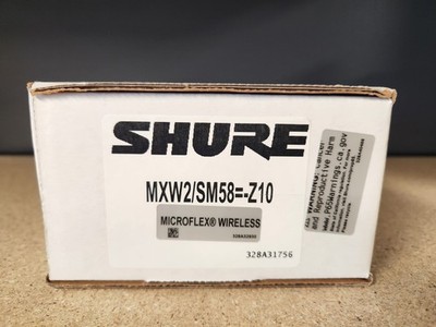 SHURE MICROFLEX MXW2/SM58 HANDHELD TRANSMITTER WITH SM58 CAPSULE- MXW2 ...