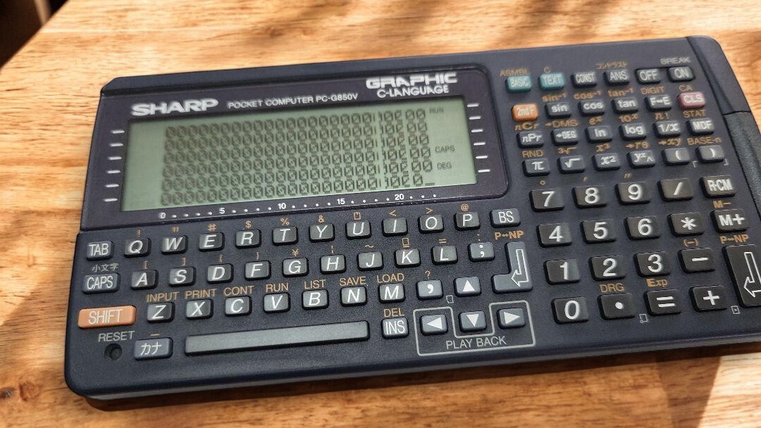 Sharp PC Sharp Pocket Computer PC G850V - Vintage Programmable ...