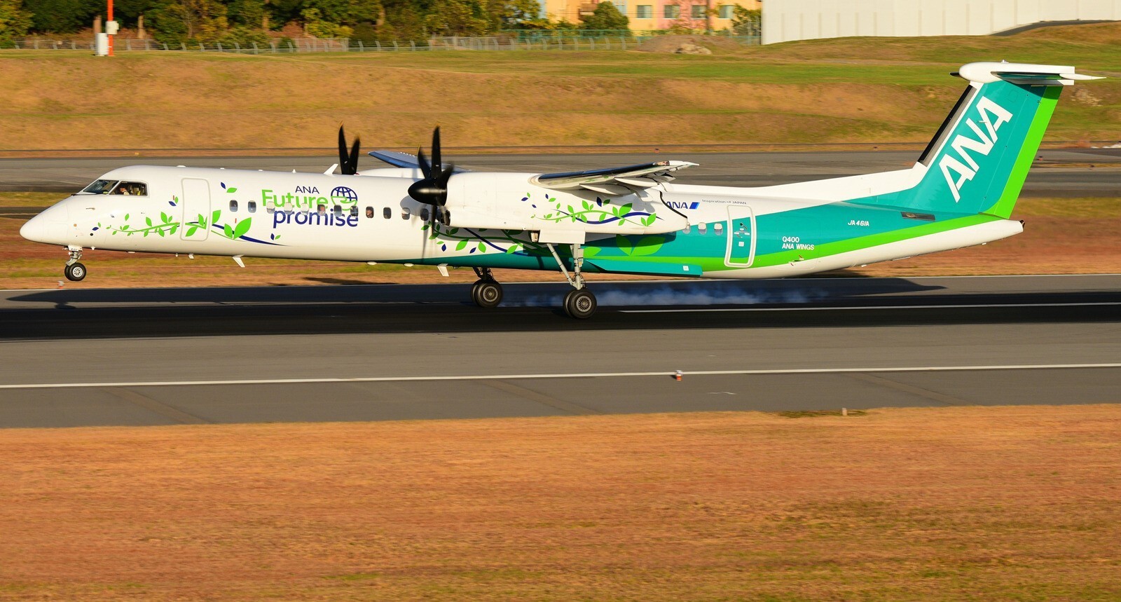 DASH 8-Q400 ANA WINGS ANA "FUTURE PROMISE" REG: JA461A - JC WINGS ...