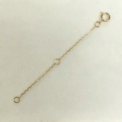 14k Solid Gold Extender For Necklace or Bracelet,Extension Link Cable ...