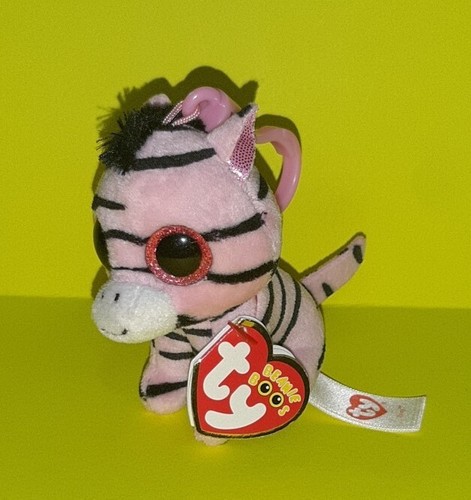 Ty Plush Zoey Pink Leopard Toy Beanie Boos Plush Keychain Babies | eBay