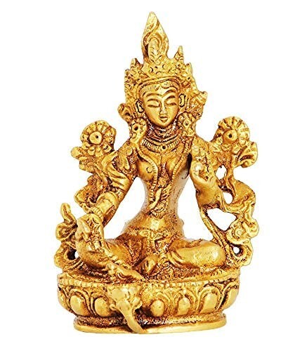 Metal Beautiful Goddess Tara Devi Idol Statue Decorative Sculpture for ...