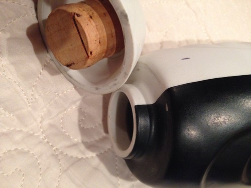 mid century mod Tiki George Pisani Arrow 1960 Laugh Cry Bottle Black ...