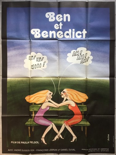 Affiche BEN ET BENEDICT Françoise Lebrun ANDRE DUSSOLLIER Paula Delsol ...