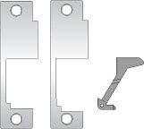 Faceplate for HES 8500 Series Electric Strikes for Sargent Mortise ...