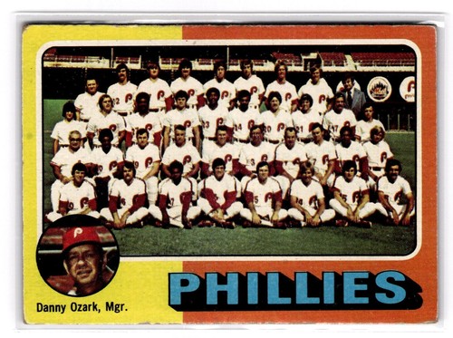 1975 Topps Vintage Baseball Philadelphia Phillies #46 Team Checklist B ...