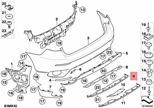 Genuine BMW Hybrid X6 E71 E72 Hybrid X6 30dX 35dX 35iX Cover Bottom ...