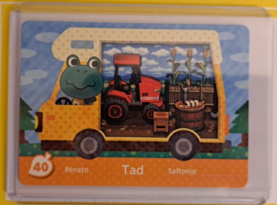 Tad - 40 - RV Welcome Series - Authentic Animal Crossing Amiibo Card | eBay