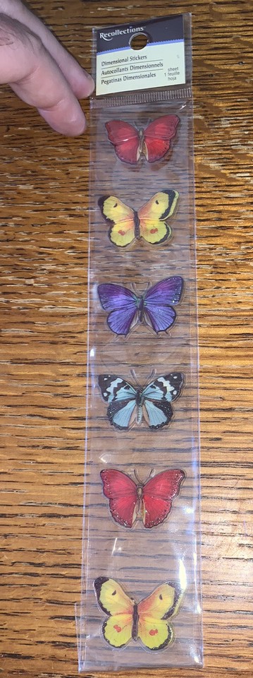 Recollections 3D Colorful Butterflies Butterfly Embellishment Scrapbook ...