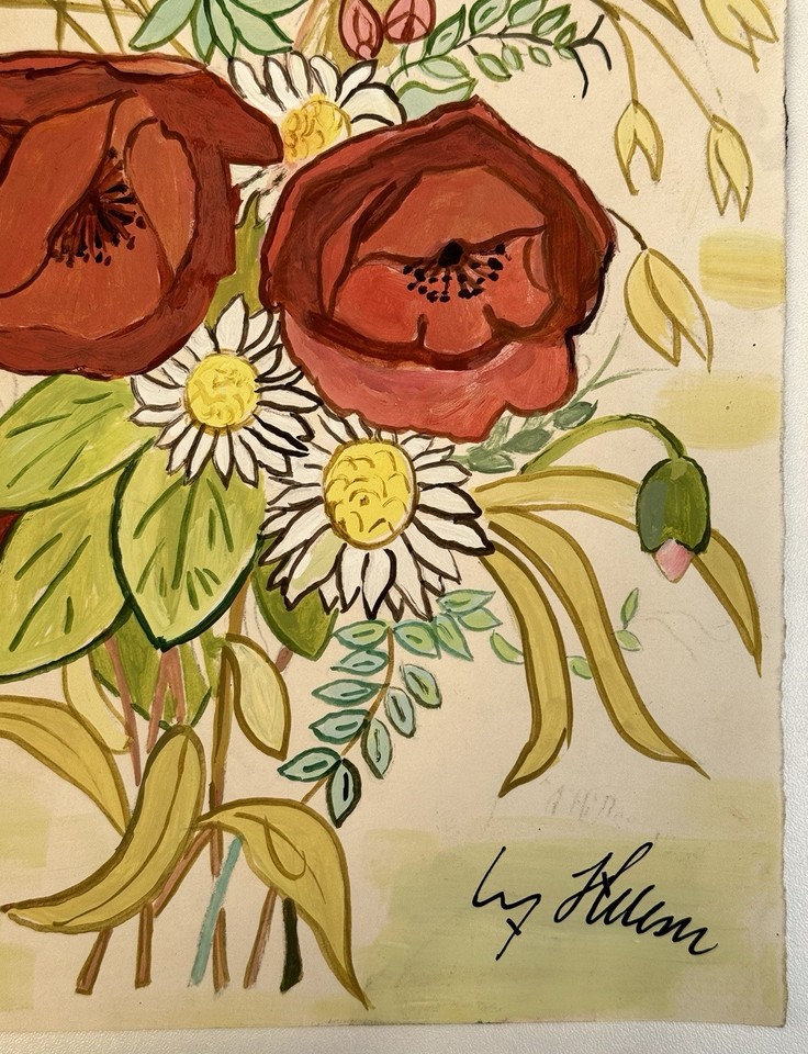 Adolf Hitler (Handmade) Drawing On old Paper Signed & Stamped, Vtg Art ...