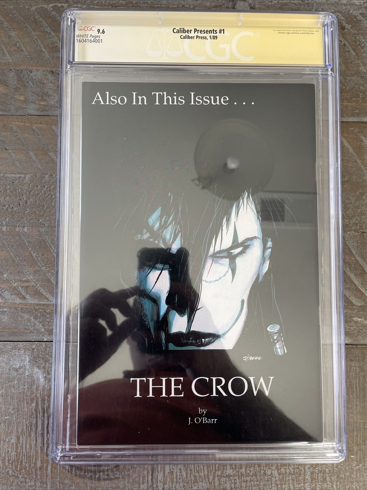 Caliber Presents #1 CGC 9.6 Signed James O’Barr 1st Appearance The Crow ...