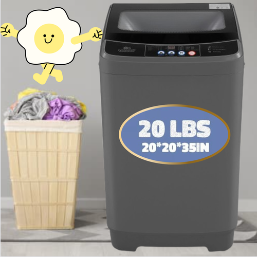 Full Automatic Washing Machine 20Lbs Compact Laundry Washer w/ Drain ...