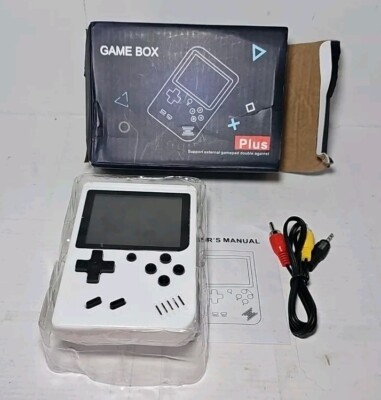 Game Box Plus- Hand Held Game System Rechargeable Battery, White Great ...