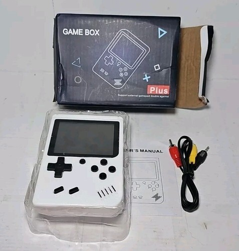 Game Box Plus- Hand Held Game System Rechargeable Battery, White Great ...