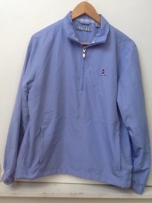 Kate Lord Womens Blue Polyester Long Sleeve Pullover Lined Windbreaker ...