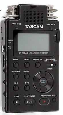 Used TASCAM DR-100 MKII MK2 Portable Linear PCM Digital Recorder Japan ...